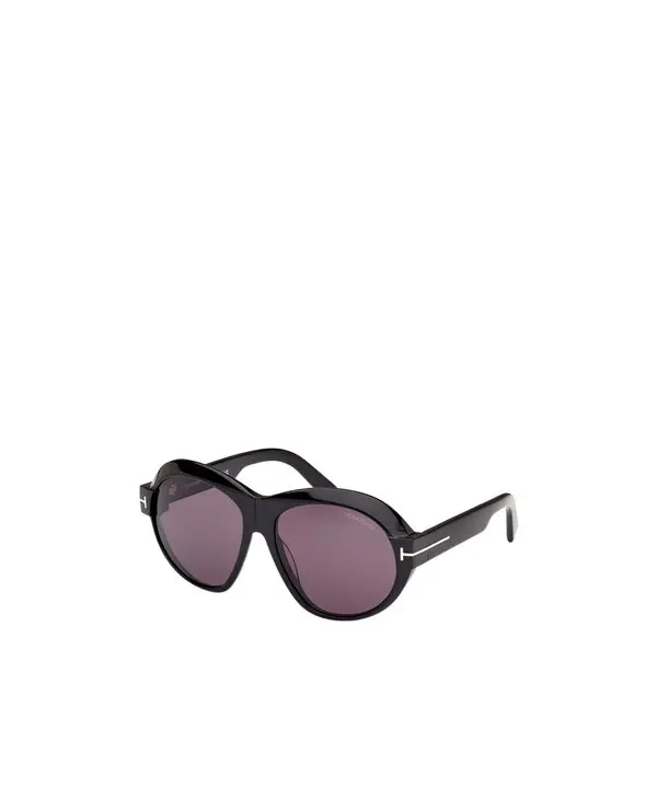 TOM FORD Inger Oval Frame Sunglasses - Gray