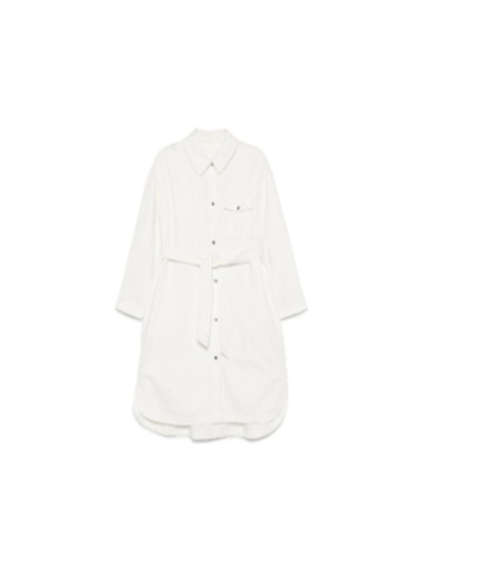 YVES SALOMON Belted Shirt Dress