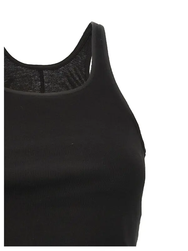 Rick Owens Basic Cropped Tank Top - Black