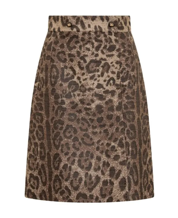 Dolce & Gabbana Leopard Print Mini Skirt