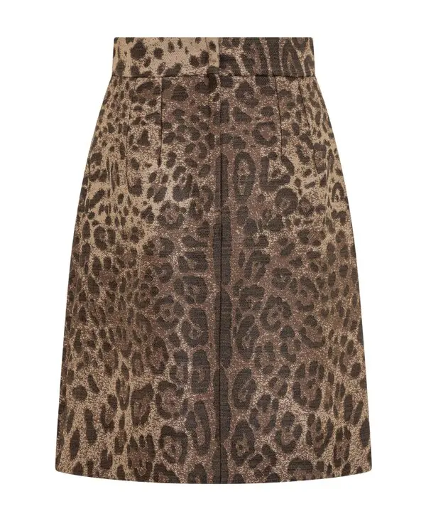 Dolce & Gabbana Leopard Print Mini Skirt