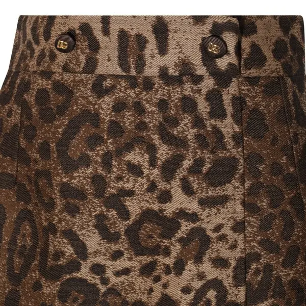 Dolce & Gabbana Leopard Print Mini Skirt