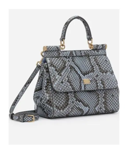 Dolce & Gabbana Medium Sicily Handbag - Light Blue