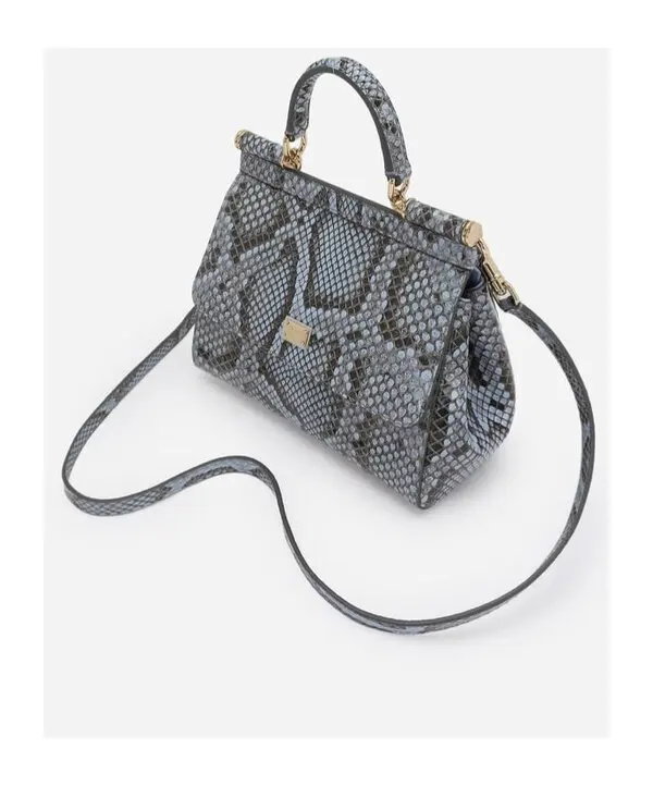 Dolce & Gabbana Medium Sicily Handbag - Light Blue