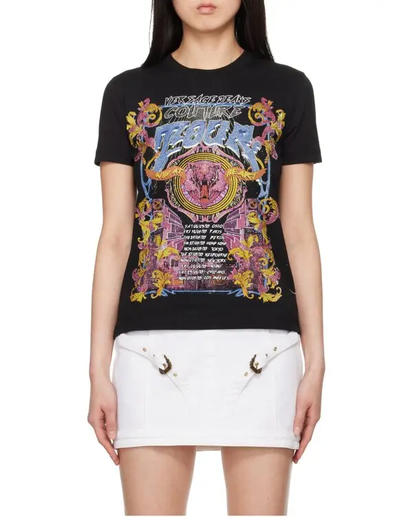 Versace Graphic Print Crewneck T-shirt