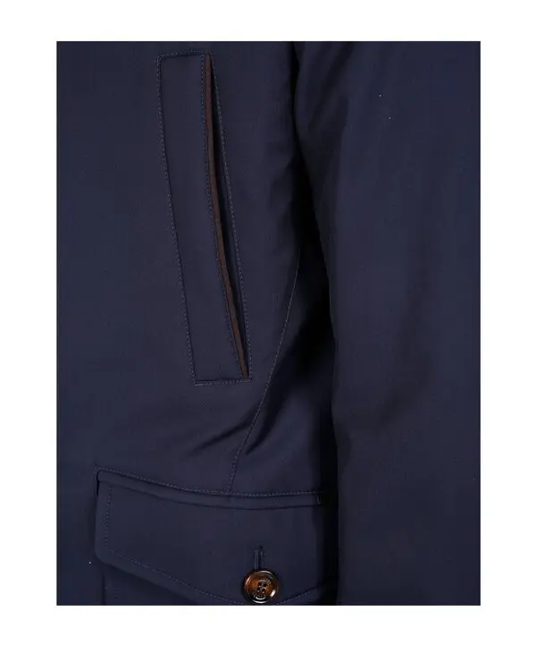 MOORER Stand Collar Jacket