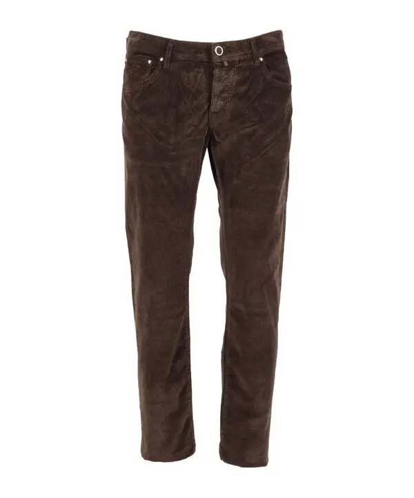 Jacob Cohen Nick Corduroy Five-pocket Trousers - Brown