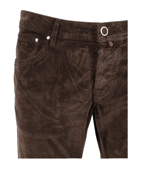 Jacob Cohen Nick Corduroy Five-pocket Trousers - Brown