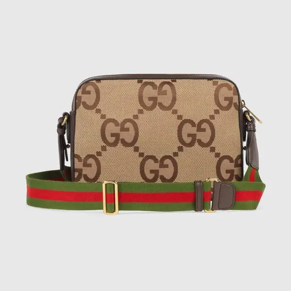 Gucci Gg Supreme Messenger Bag - Camel/ebony