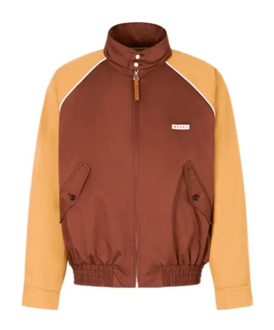 Marni Color-blocked Water-repellent Bomber Jacket - Tobacco