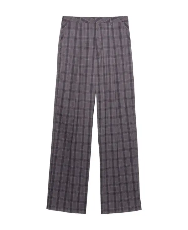 R13 Checkered Casual Pants - Black