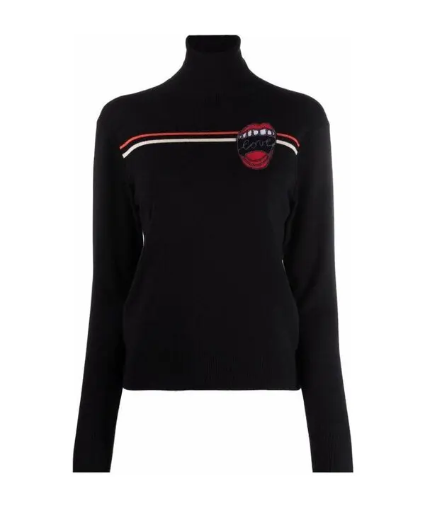 Chloé Intarsia Knit Turtleneck Sweater