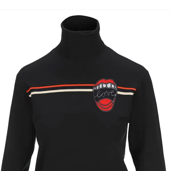 Chloé Intarsia Knit Turtleneck Sweater