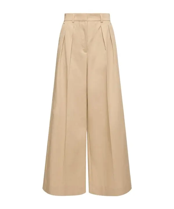 Moncler Pleated Tailored Trousers - Beige