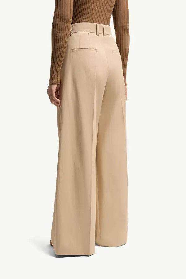 Moncler Pleated Tailored Trousers - Beige
