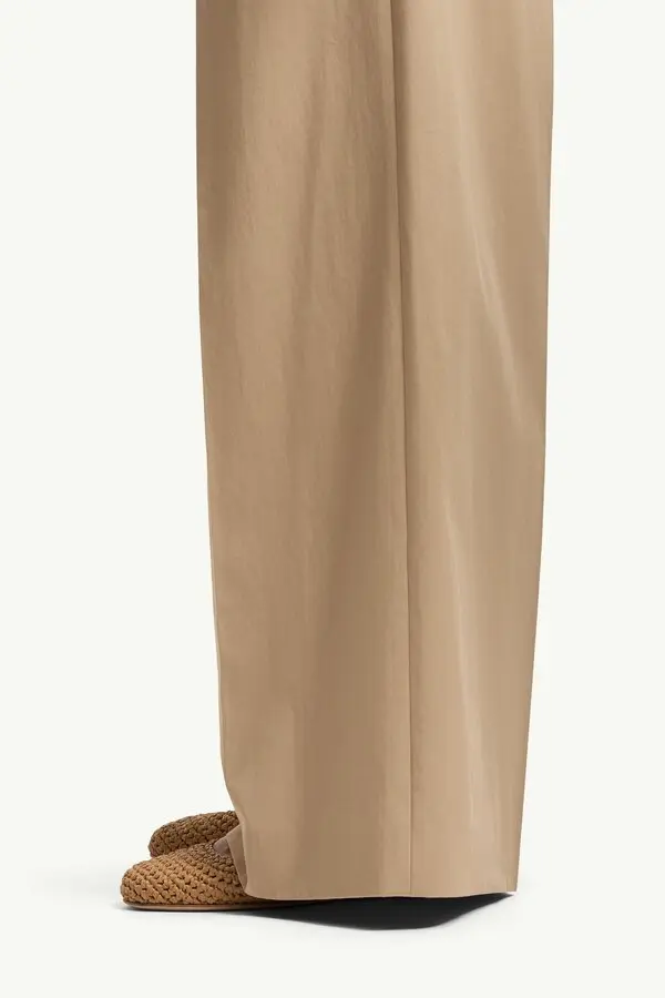 Moncler Pleated Tailored Trousers - Beige