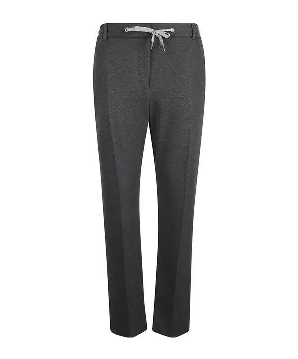 Eleventy Drawstring Slim Pants - Black