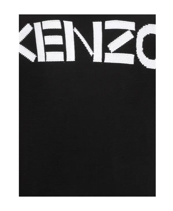 Kenzo Long-sleeved Knitted Dress