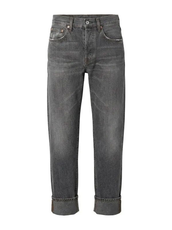 Gucci Retro Square G Washed Denim Pants