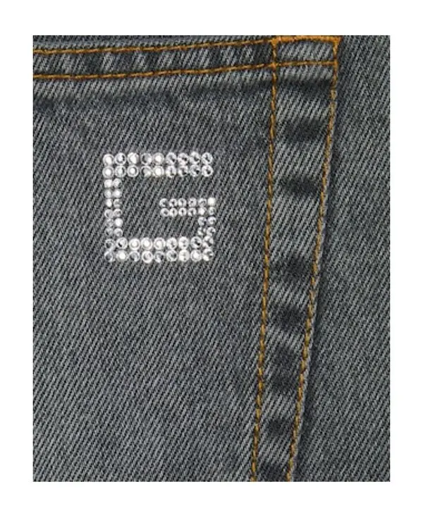 Gucci Retro Square G Washed Denim Pants