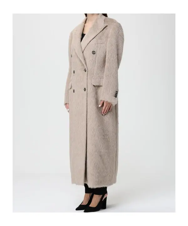 Tagliatore Double-breasted Alpaca Wool Tailored Coat - Beige
