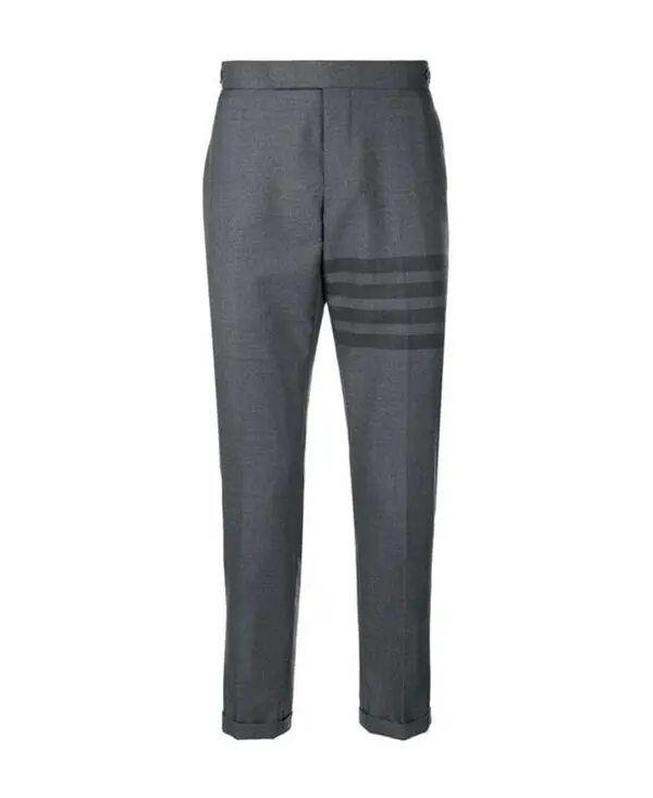 Thom Browne 4-bar Skinny-fit Trousers - Medium Gray