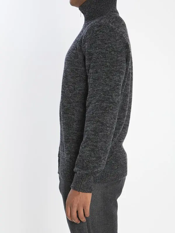 Barena Venezia Zip-front Turtleneck Sweater