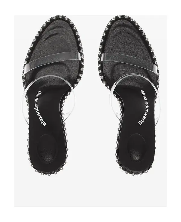 Alexander Wang Nova Open Toe High Heel Sandals With Logo Detailing
