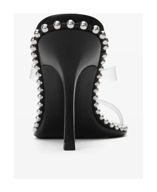 Alexander Wang Nova Open Toe High Heel Sandals With Logo Detailing
