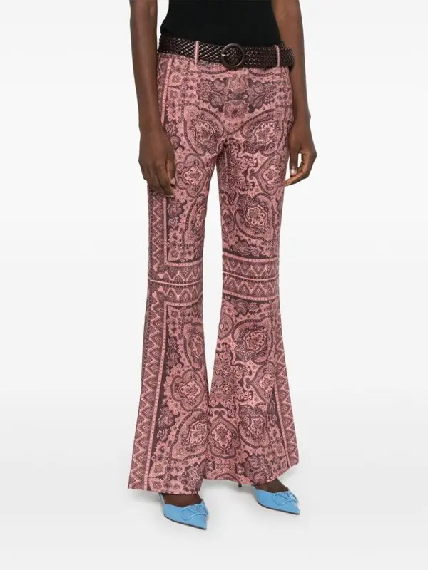 Zimmermann Belted Flare Pants