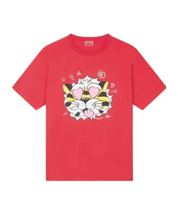 Kenzo Wild Tiger Oversized T-shirt - Red