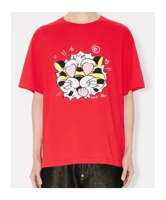 Kenzo Wild Tiger Oversized T-shirt - Red