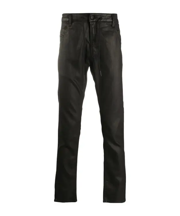 DIESEL® Coated Straight-leg Jeans