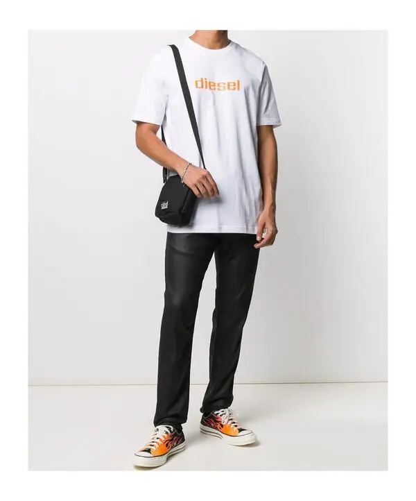 DIESEL® Coated Straight-leg Jeans