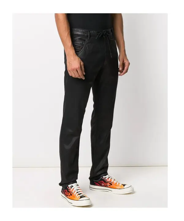 DIESEL® Coated Straight-leg Jeans