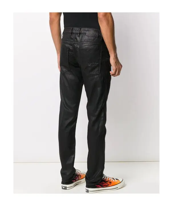 DIESEL® Coated Straight-leg Jeans