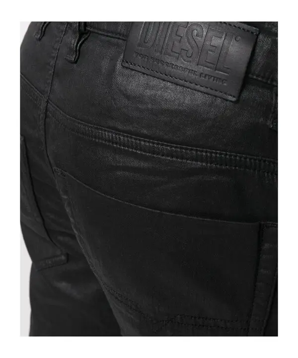 DIESEL® Coated Straight-leg Jeans