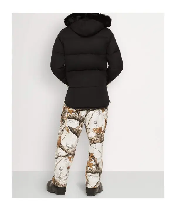 Moose Knuckles 3q Padded Jacket With Logo Plaque - Black