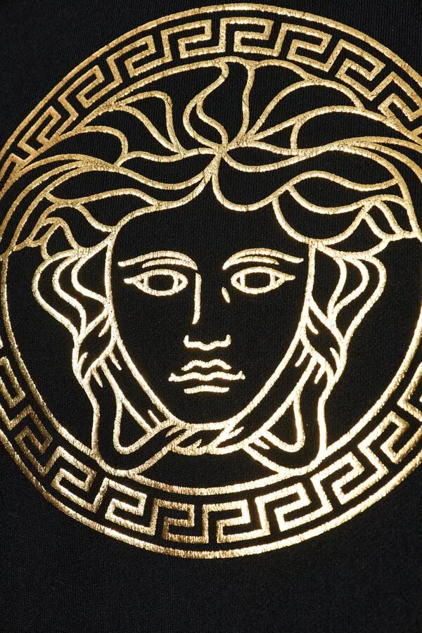 Versace Medusa Printed Long Sleeve Hoodie