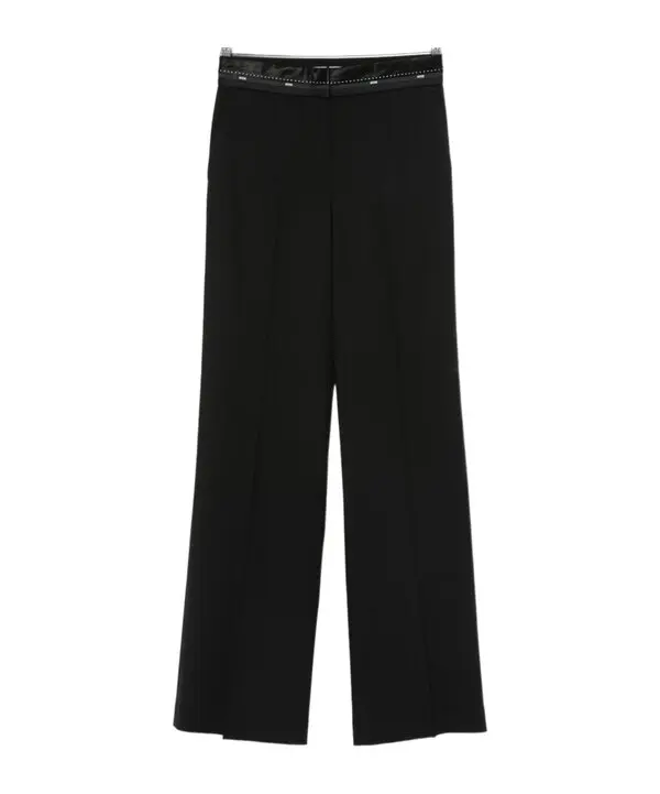 MSGM Logo Belt Palazzo Trousers