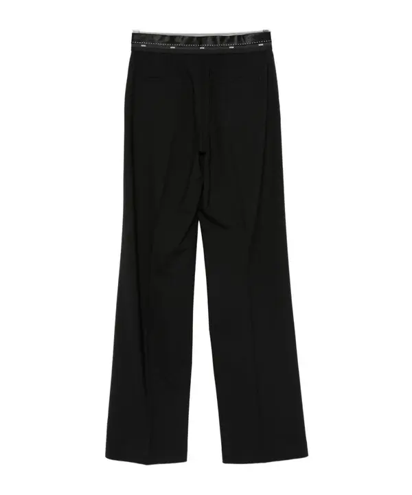MSGM Logo Belt Palazzo Trousers