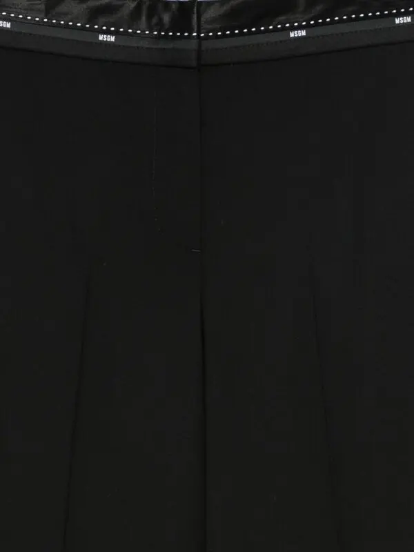 MSGM Logo Belt Palazzo Trousers