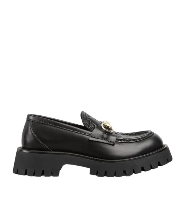Gucci Lug Sole Horsebit Loafers