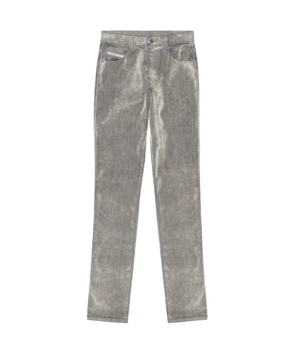 DIESEL® Straight-leg High-rise Jeans - Grey