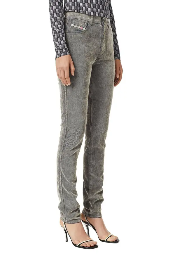 DIESEL® Straight-leg High-rise Jeans - Grey