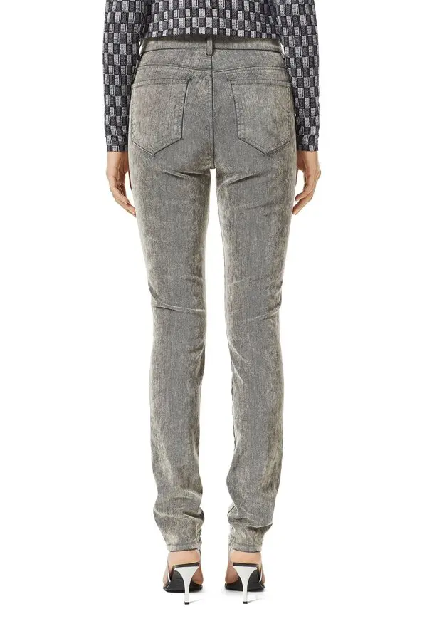 DIESEL® Straight-leg High-rise Jeans - Grey