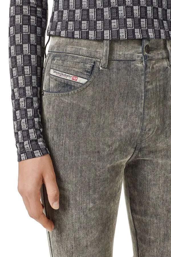 DIESEL® Straight-leg High-rise Jeans - Grey