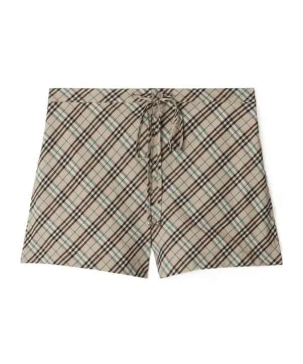 Burberry Vintage Checked Drawstring Shorts
