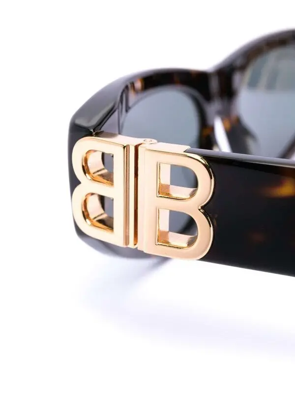 Balenciaga Bb Logo Rectangle Sunglasses