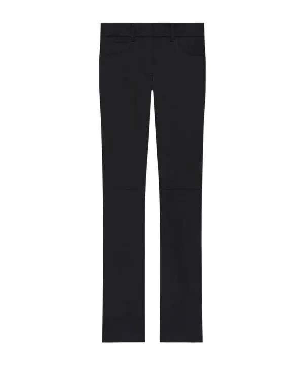COURREGES Courrèges Satin Bootcut Pants - Black